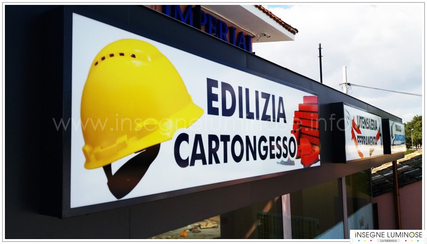 Insegne luminose a Led D-BOND fresato